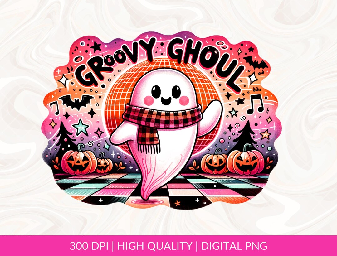 Groovy Ghoul PNG, Retro Skeleton Clipart, Funny Halloween Sublimation ...
