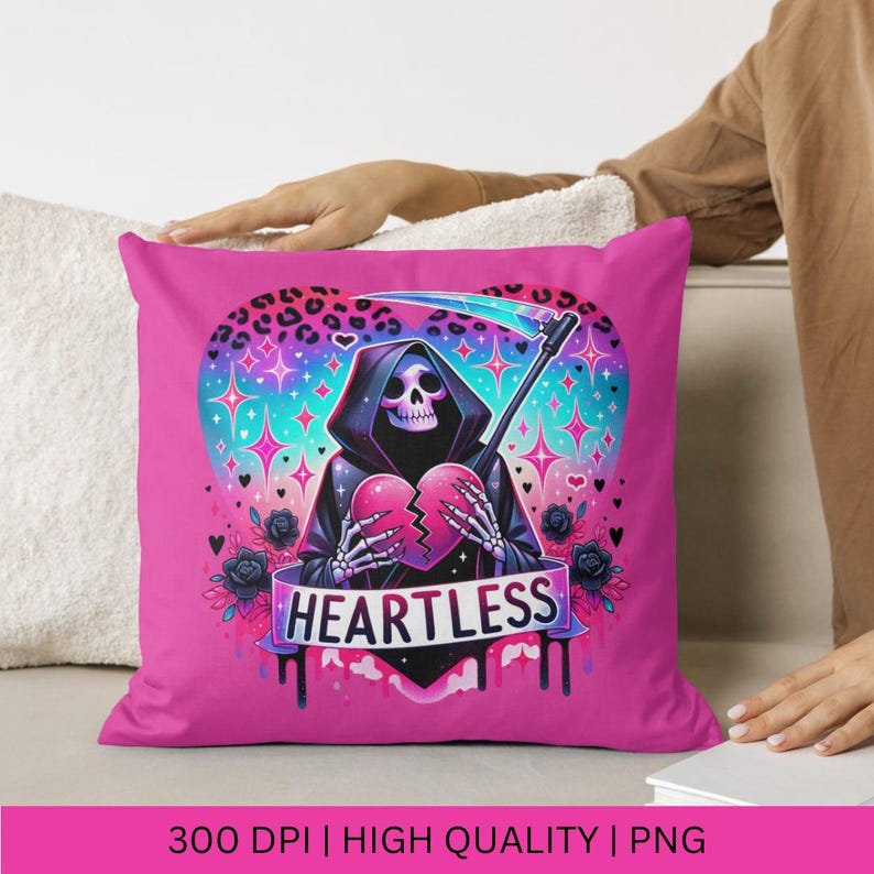 Heartless Grim Reaper PNG, Anti Valentine's Clipart, Shirt Sublimation ...