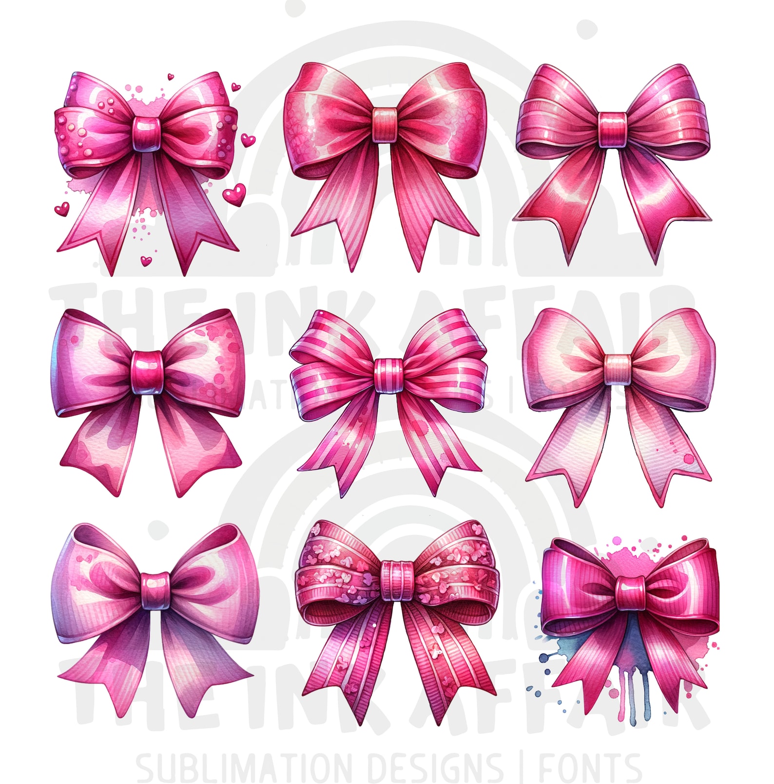 Pink Bows Collage PNG, Coquette Home Decor, Girly Pink Bow Aesthetic ...