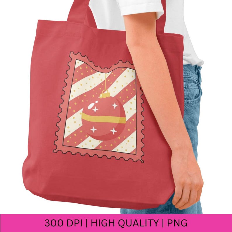Preppy Christmas Stamp PNG Bundle, Whimsical Christmas Stamps PNG ...