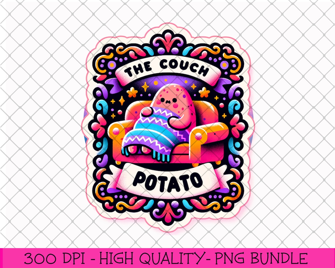 The Couch Potato Funny PNG, Sarcastic Funny Quote Png Design, Funny Mom ...