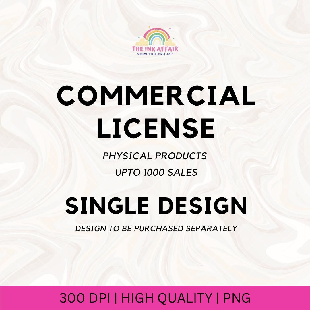 Commercial License, Extended Use License for Physical Products - Etsy