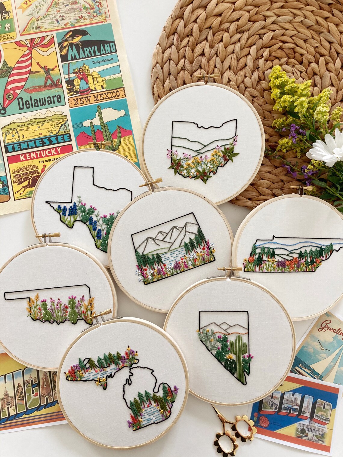 Nevada State Embroidery Pattern - Instant Digital Download -PDF ...