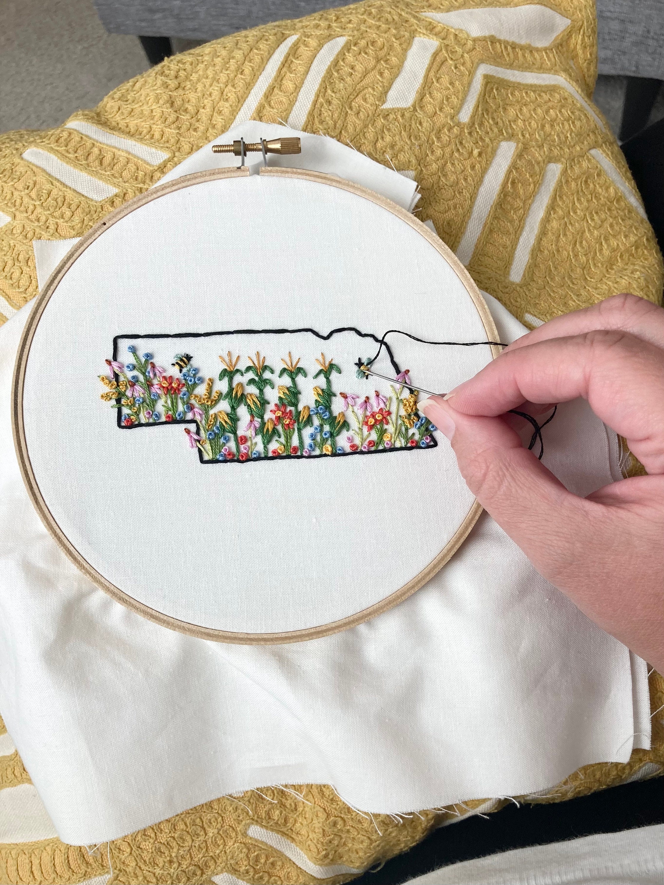 Nebraska State Embroidery Pattern - Instant Digital Download -PDF ...