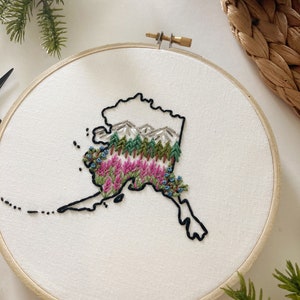 Alaska State Embroidery Pattern - Instant Digital Download -PDF ...
