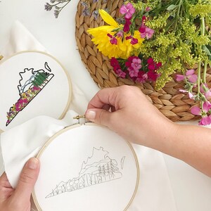 Virginia Embroidery Pattern - PDF Instant Download - Pattern and Stitch ...