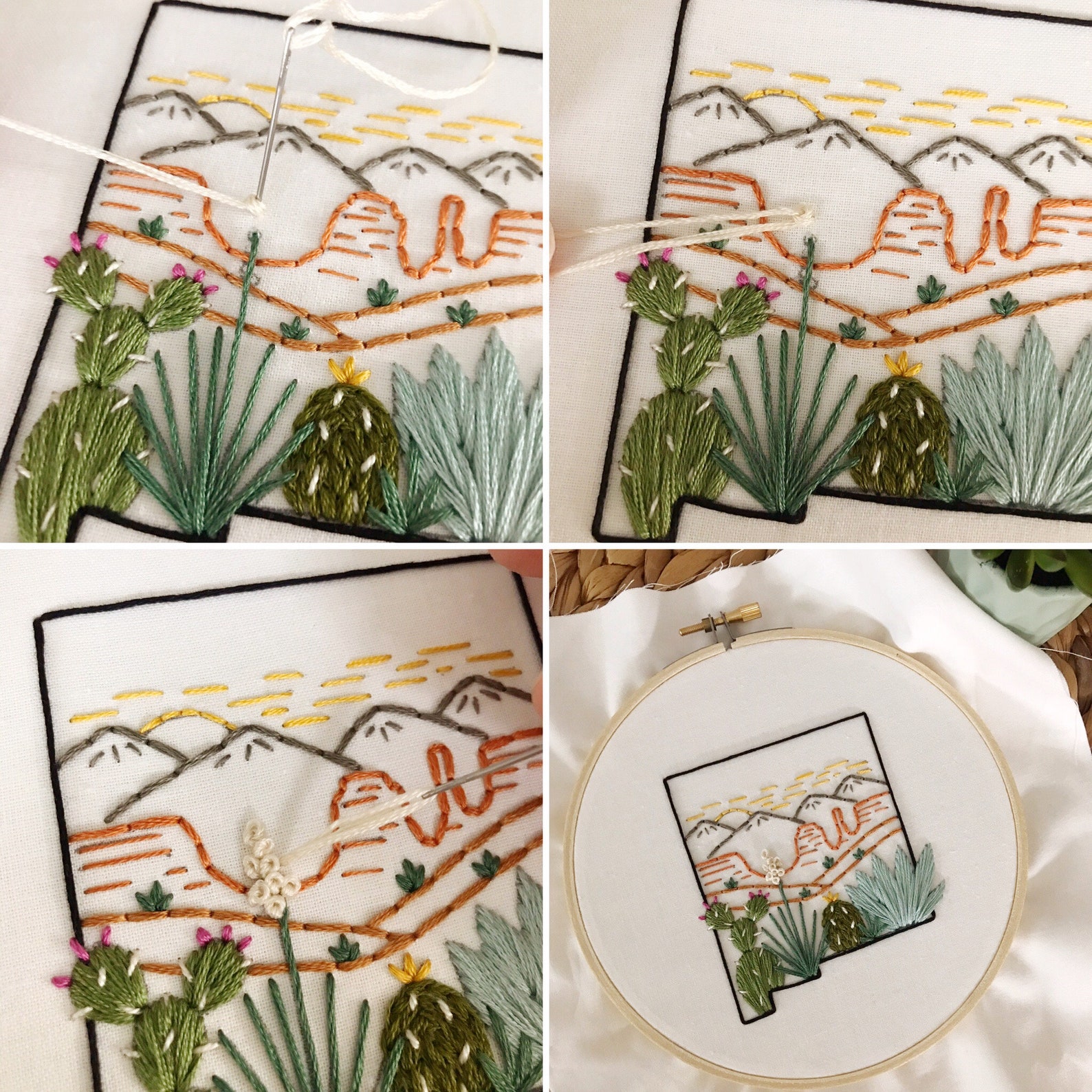 New Mexico State Embroidery Pattern Instant Digital Download - Etsy