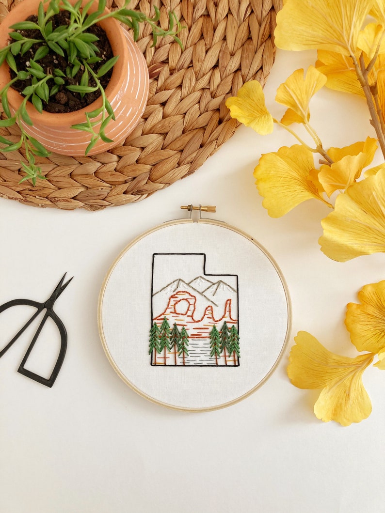 Utah State Embroidery Pattern - Instant Digital Download -PDF ...