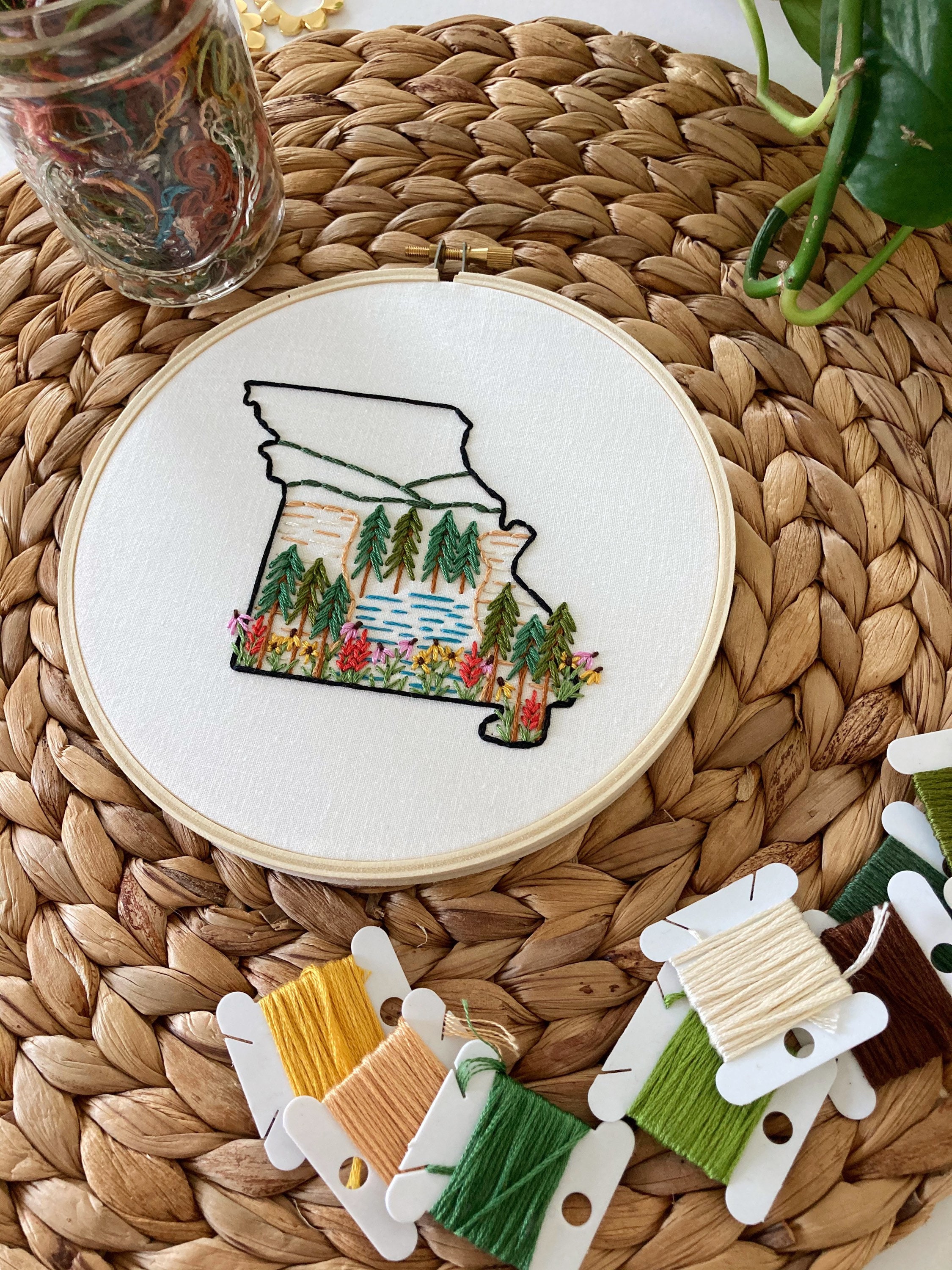 Missouri State Embroidery Pattern - Instant Digital Download -PDF ...