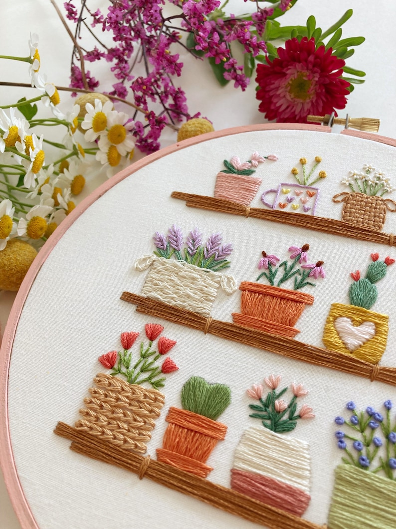 The Flower Shop Embroidery Pattern Instant Digital Download - Etsy