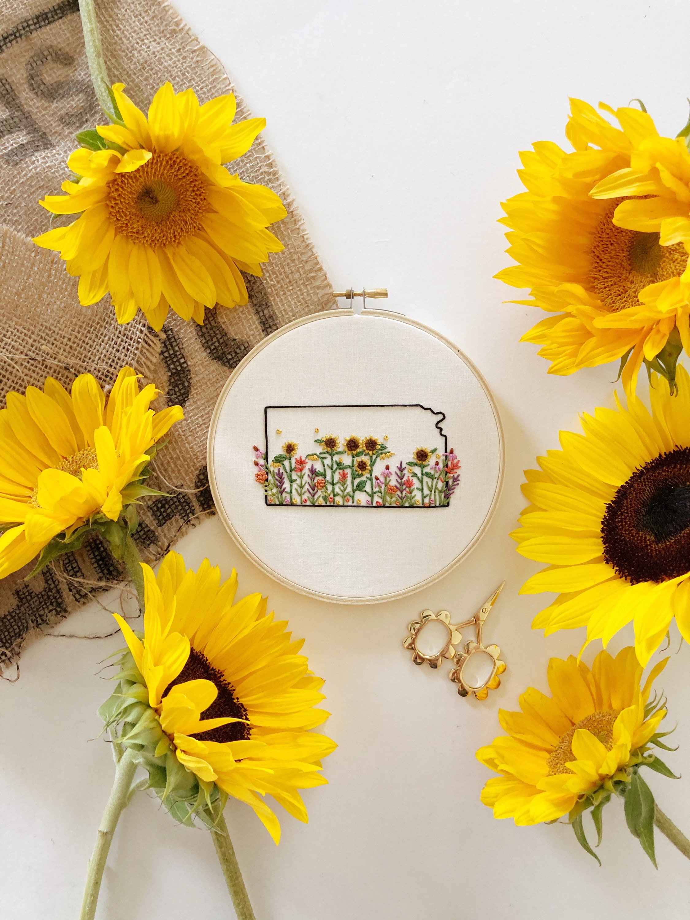 Kansas State Embroidery Pattern Instant Digital Download - Etsy