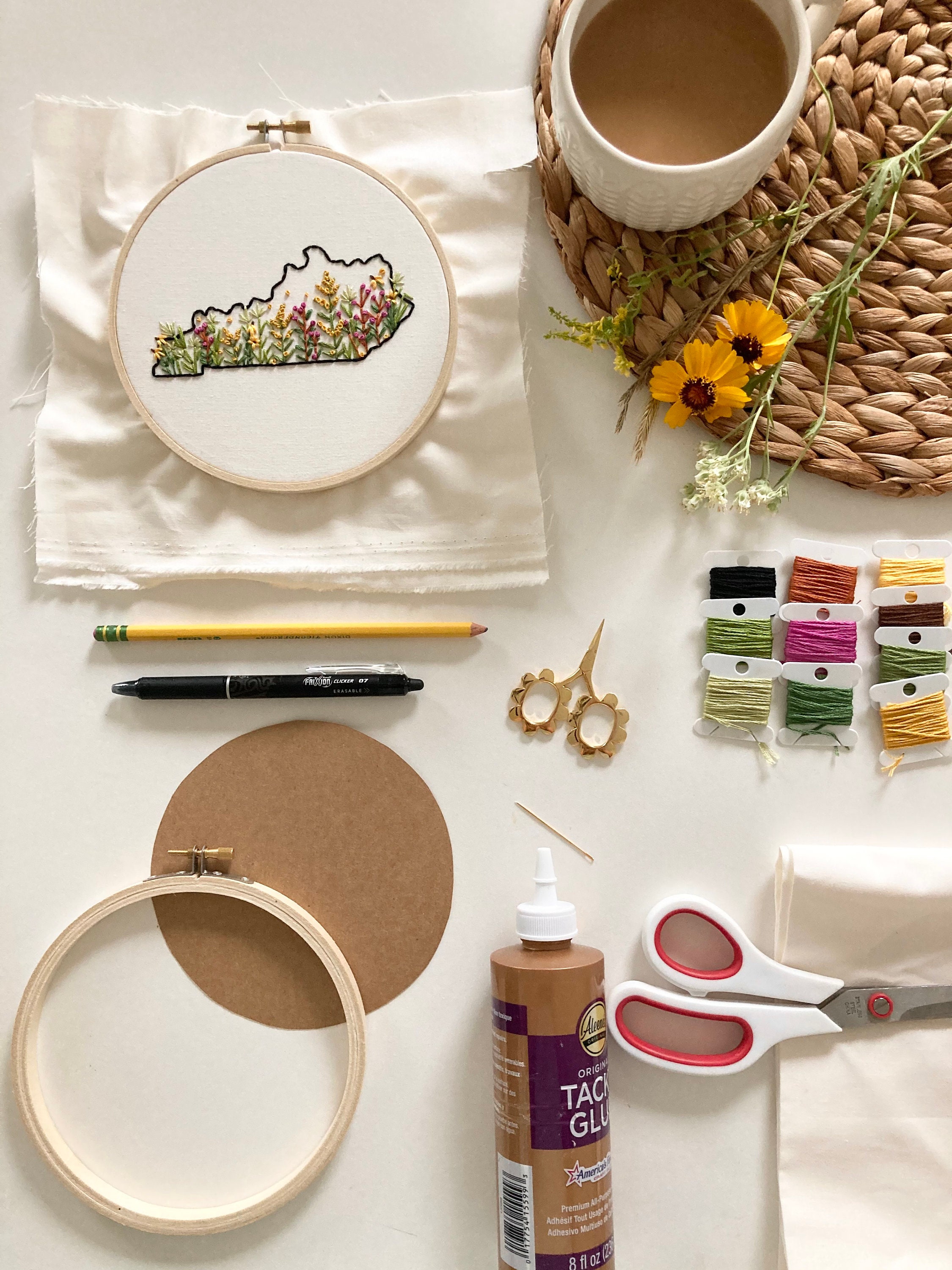 Kentucky State Embroidery Pattern Instant Digital Download | Etsy