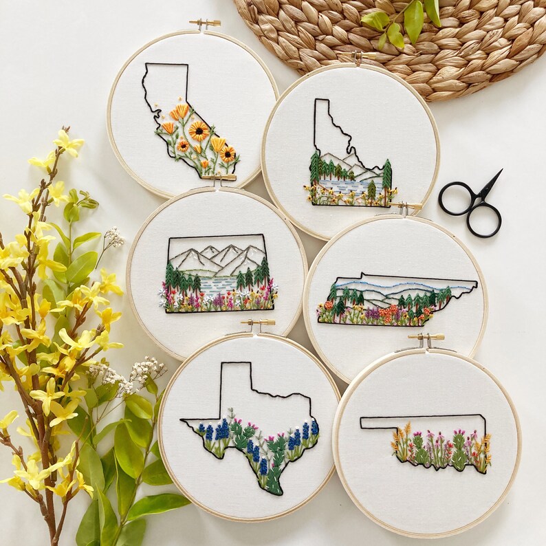 Idaho State Embroidery Pattern - Instant Digital Download -PDF ...