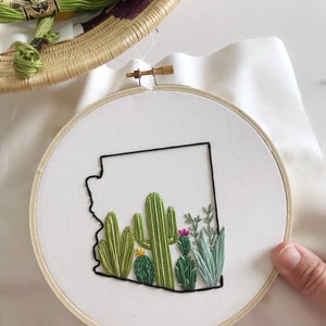 Arizona Embroidery PDF Pattern & Stitch Guide - Digital Download - Etsy