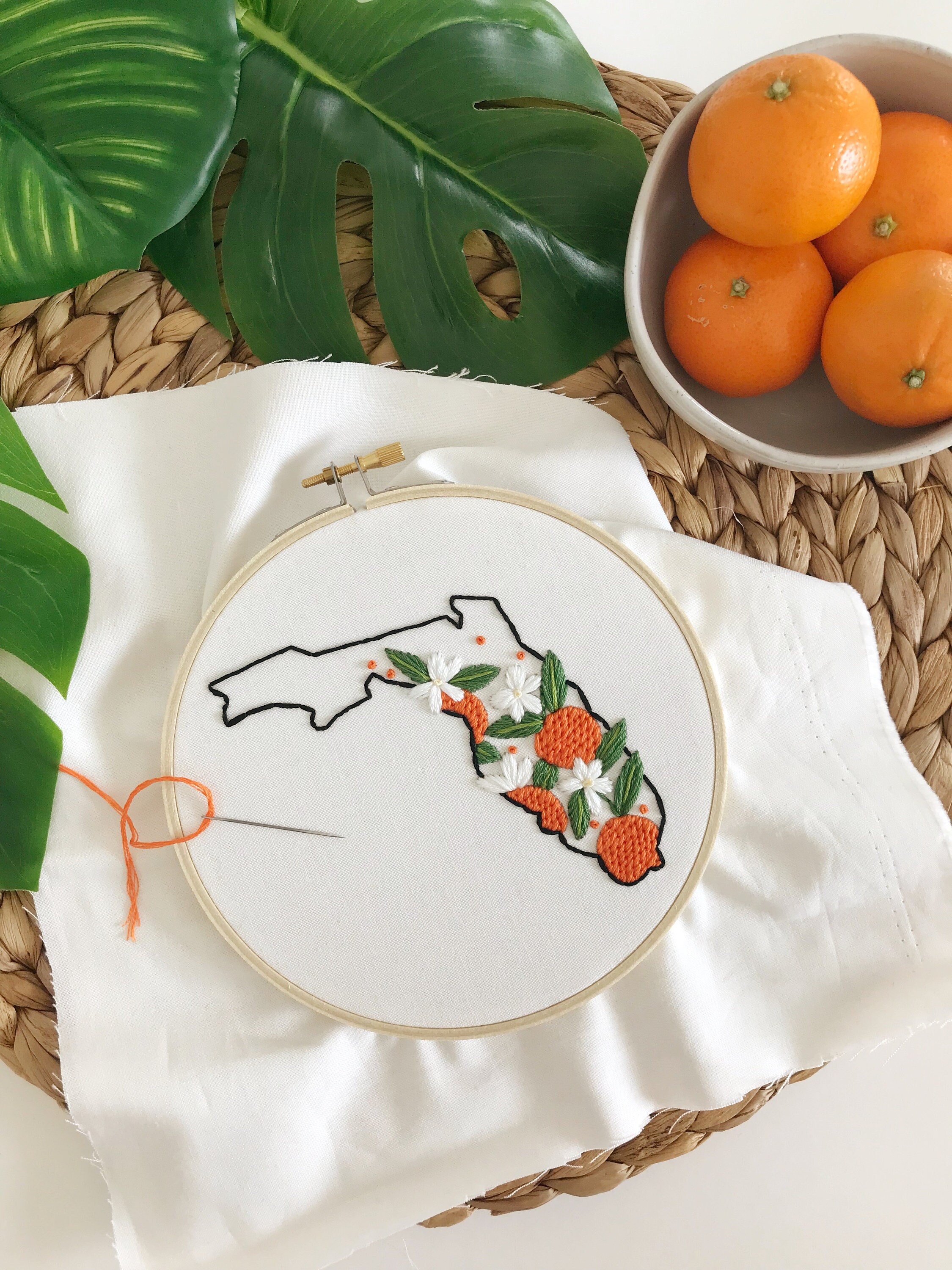 Florida State Embroidery Pattern and Stitch Guide Digital - Etsy Singapore