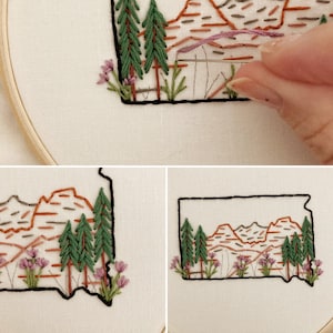 South Dakota State Embroidery Pattern - Instant Digital Download -PDF ...