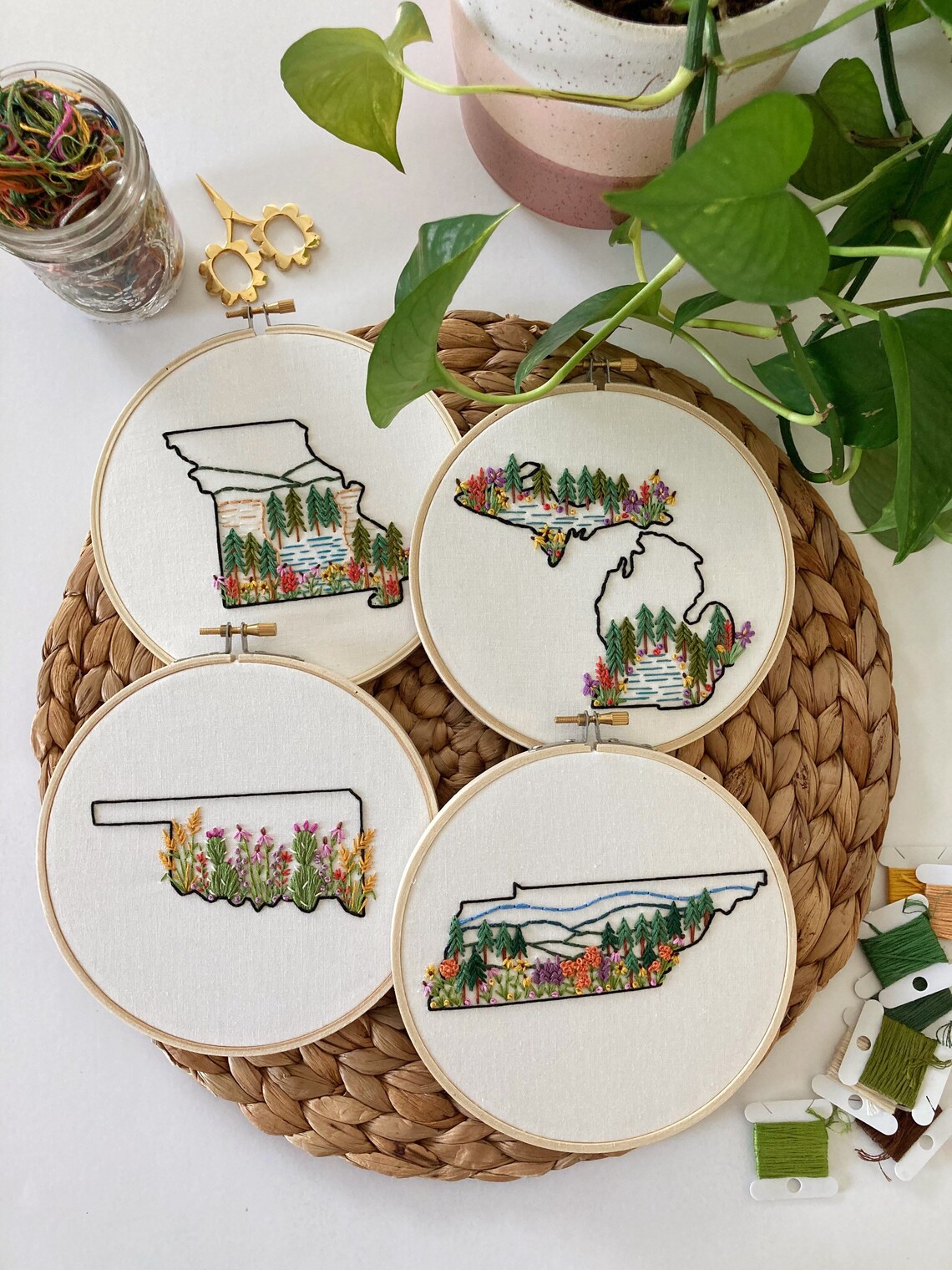 Missouri State Embroidery Pattern Instant Digital Download - Etsy