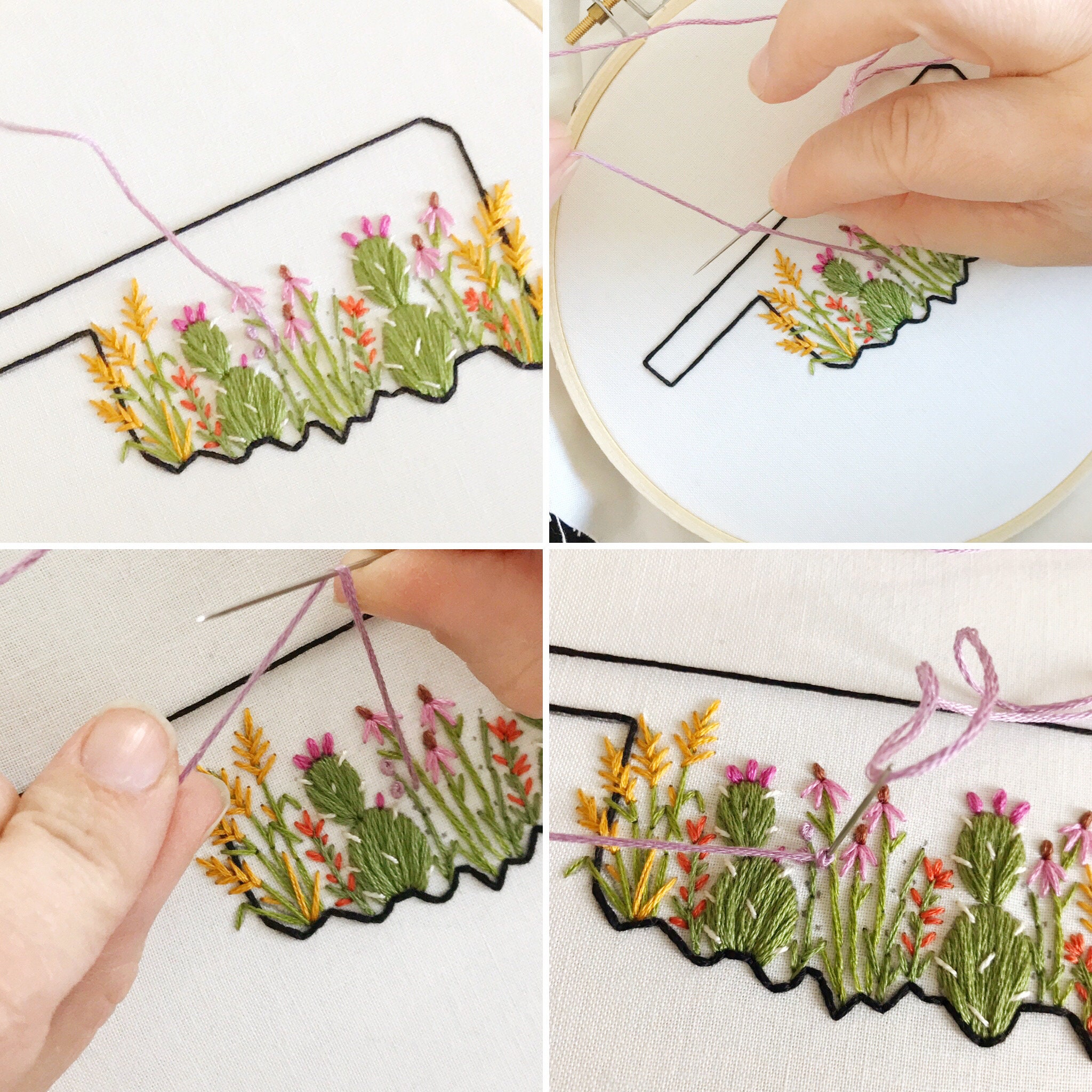 Oklahoma State Embroidery PDF Pattern and Stitch Guide - Etsy