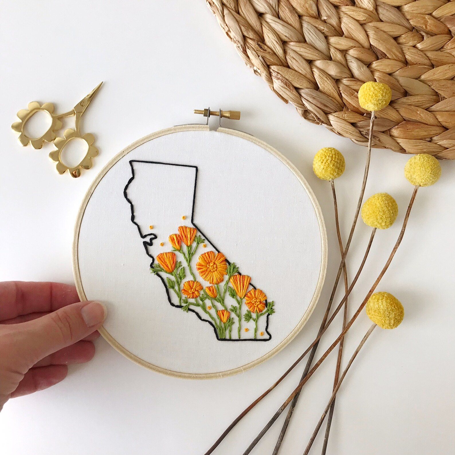 California State Embroidery Pattern and Stitch Guide Digital PDF ...