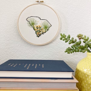 South Carolina State Embroidery Pattern - Instant Digital Download -PDF ...