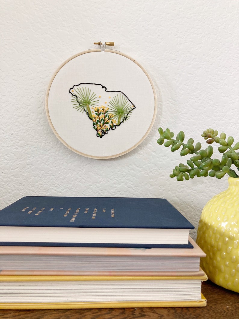 South Carolina State Embroidery Pattern - Instant Digital Download -PDF ...