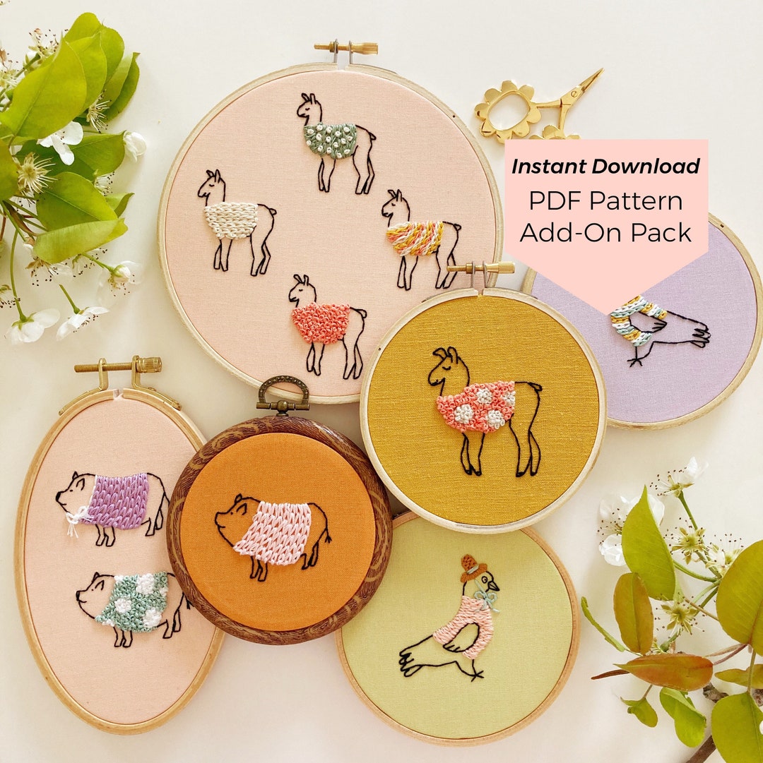 Animals in Sweaters Add-on Pack 2 - Instant Digital Download - PDF ...