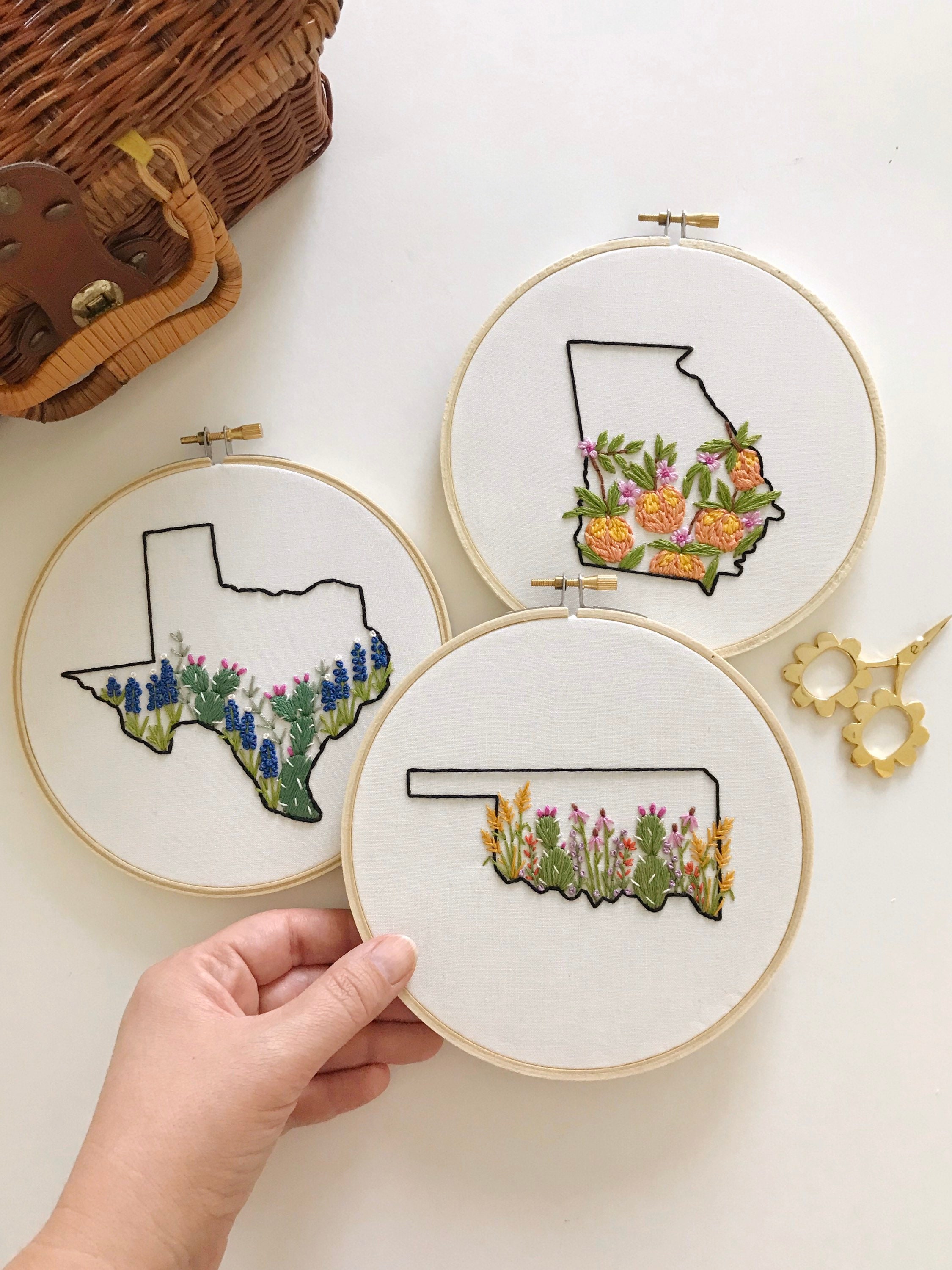 Georgia State Embroidery Pattern Instant Digital Download - Etsy
