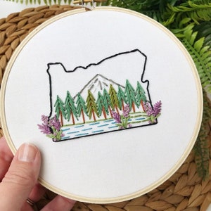 Oregon State Embroidery Pattern - PDF Digital Download - Pattern and ...