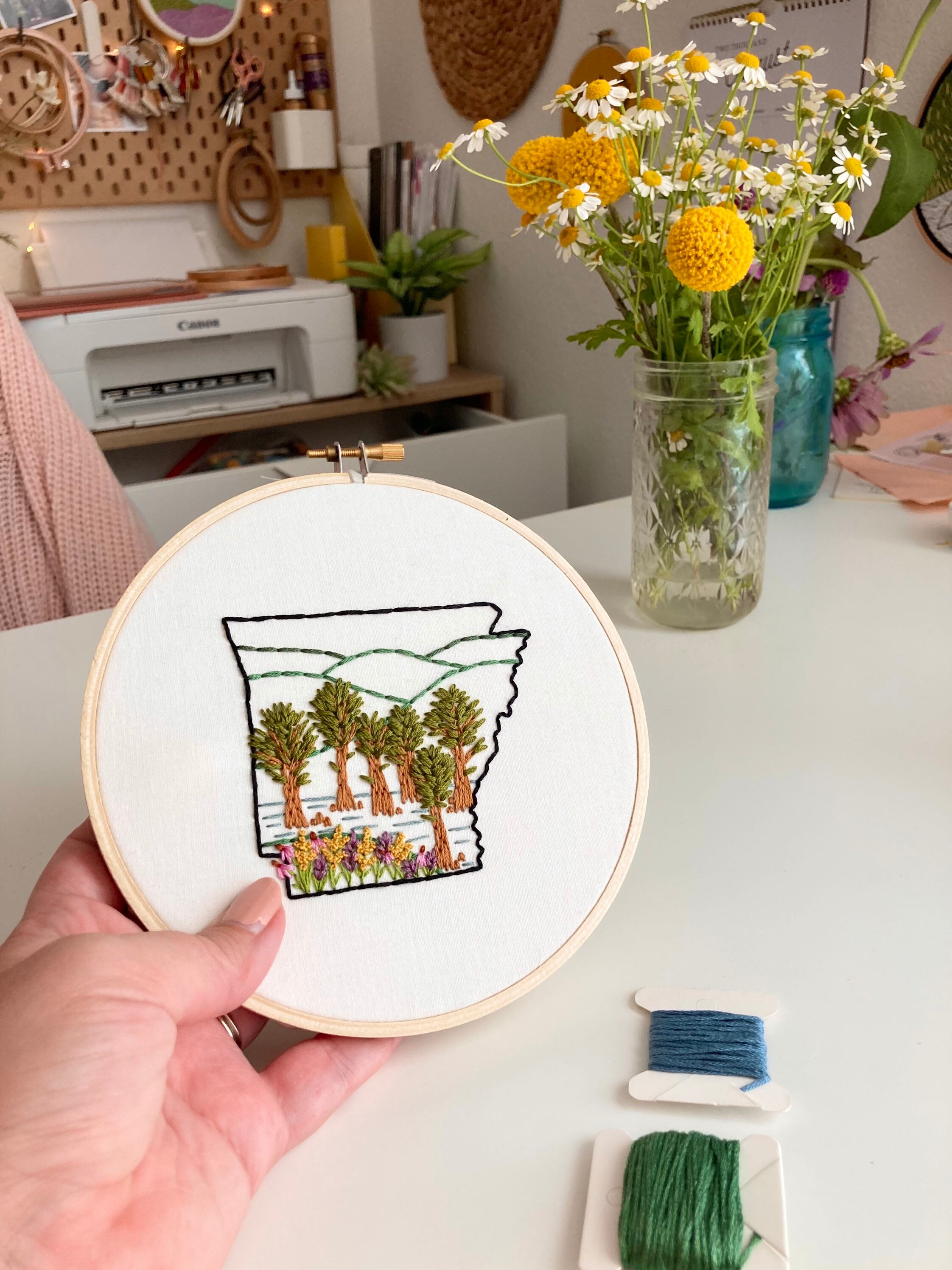 Arkansas State Embroidery Pattern - Instant Digital Download -PDF ...