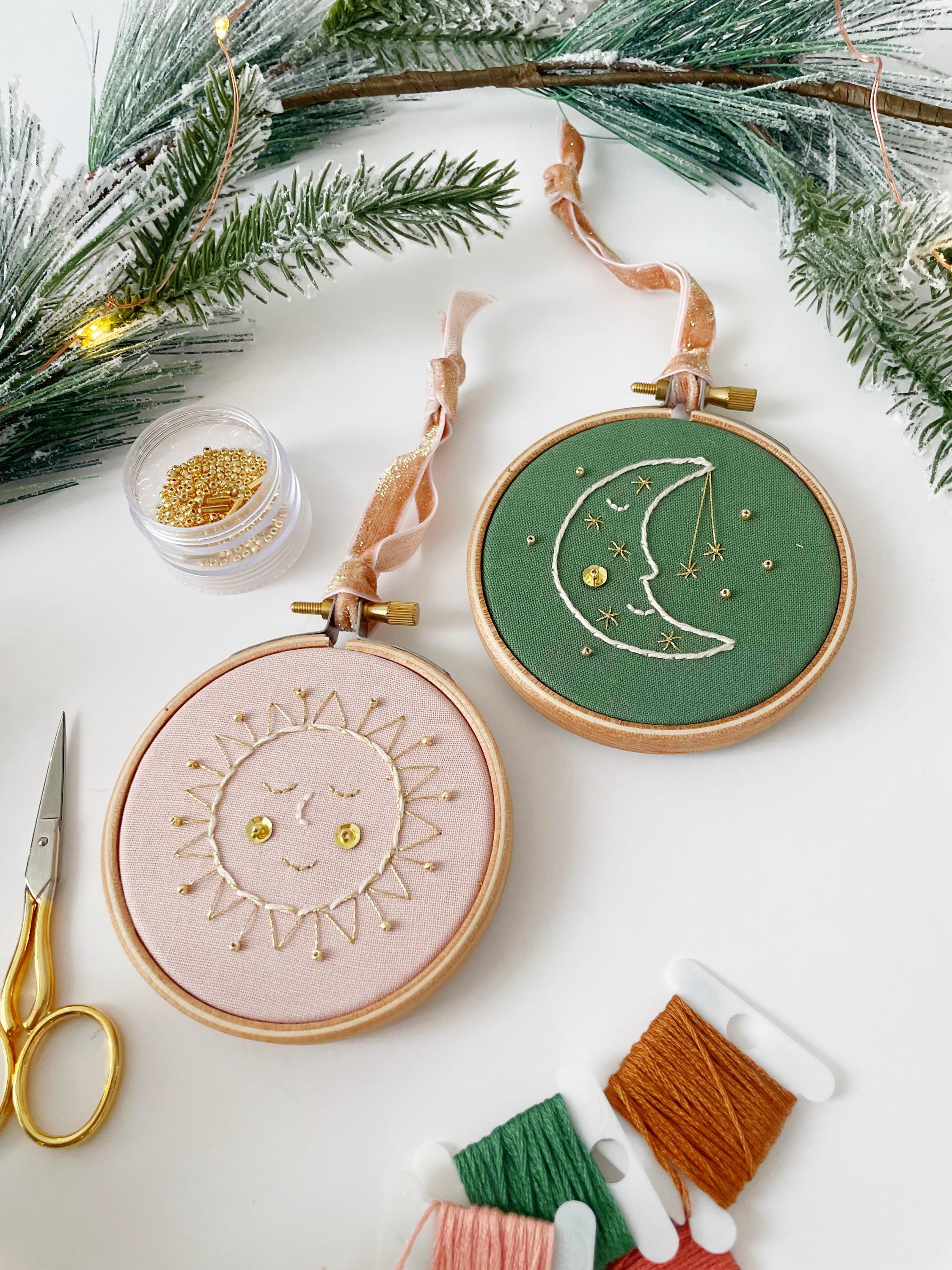 Cozy Christmas Ornaments - 13 Ornament Embroidery Patterns - Instant ...