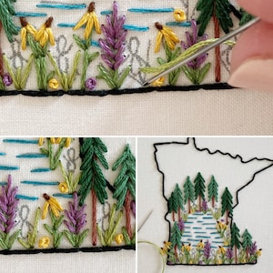Minnesota State Embroidery Pattern - Instant Digital Download -PDF ...