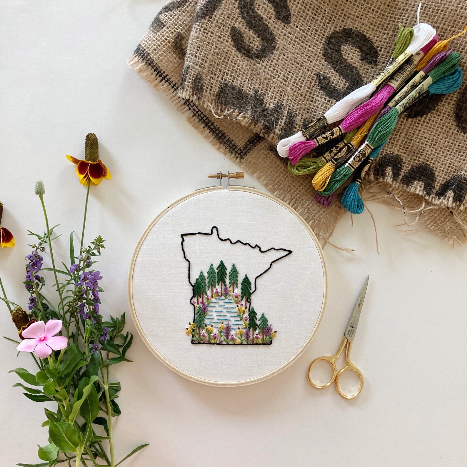 Minnesota State Embroidery Pattern - Instant Digital Download -PDF ...