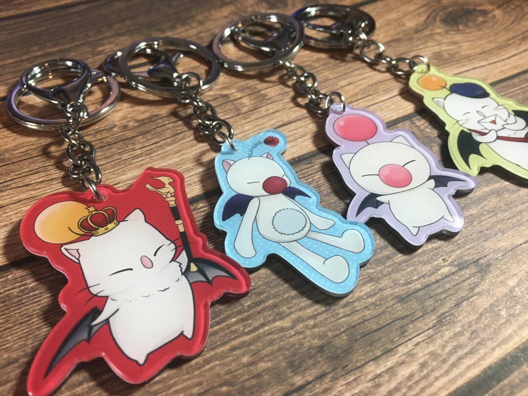 Final Fantasy: Moogle Keychains - Etsy