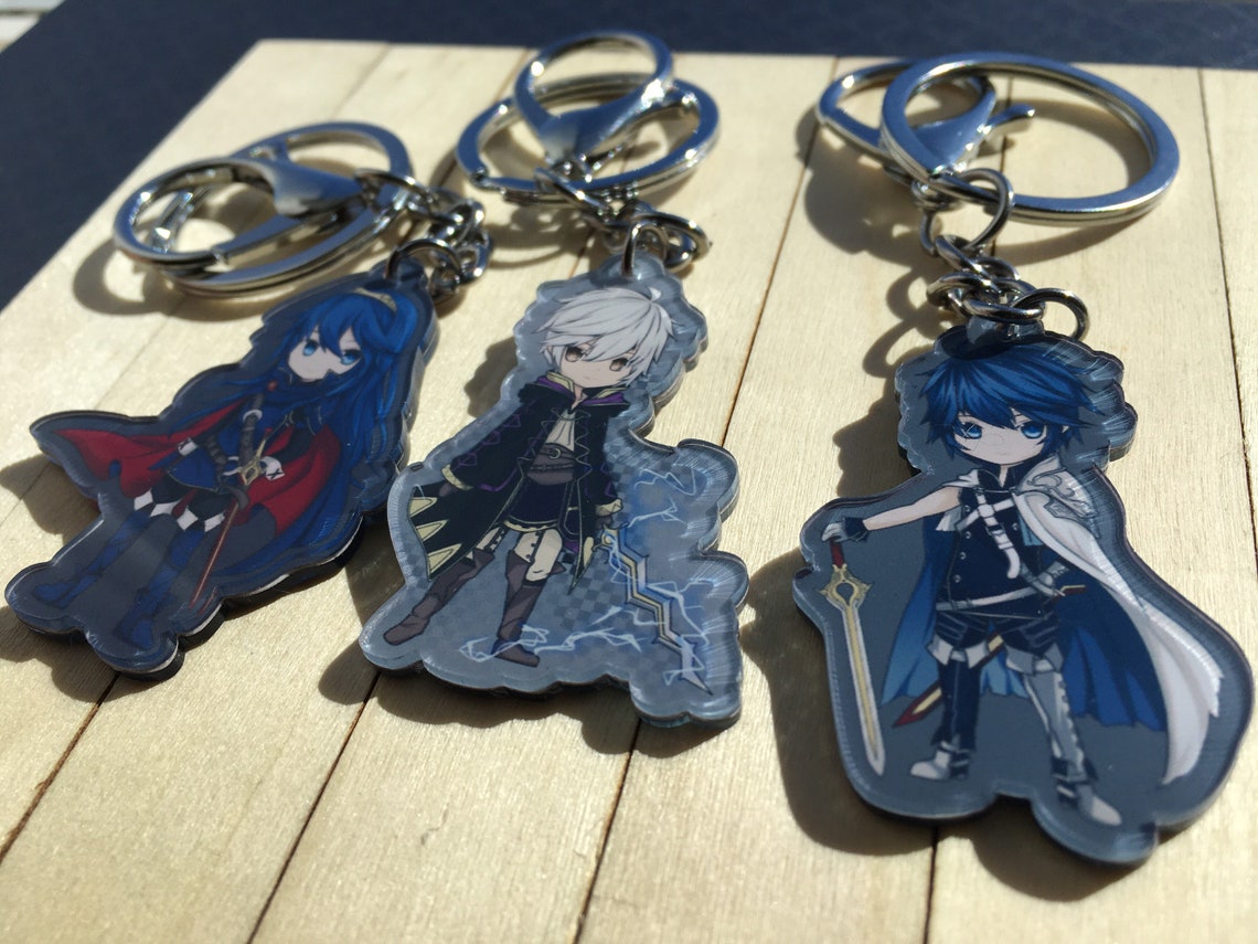 Fire Emblem: Lucina, Robin, Chrom Keychains - Etsy