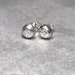 Silver Pebbles. Handmade Small Sterling Silver Pebble Studs. 3-4mm or 5 ...