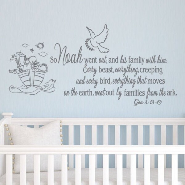 Noahs Ark Wall Decal - Etsy