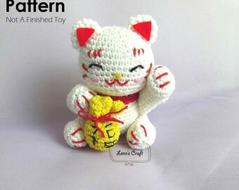 Lucky Cat Crochet Pattern - Etsy
