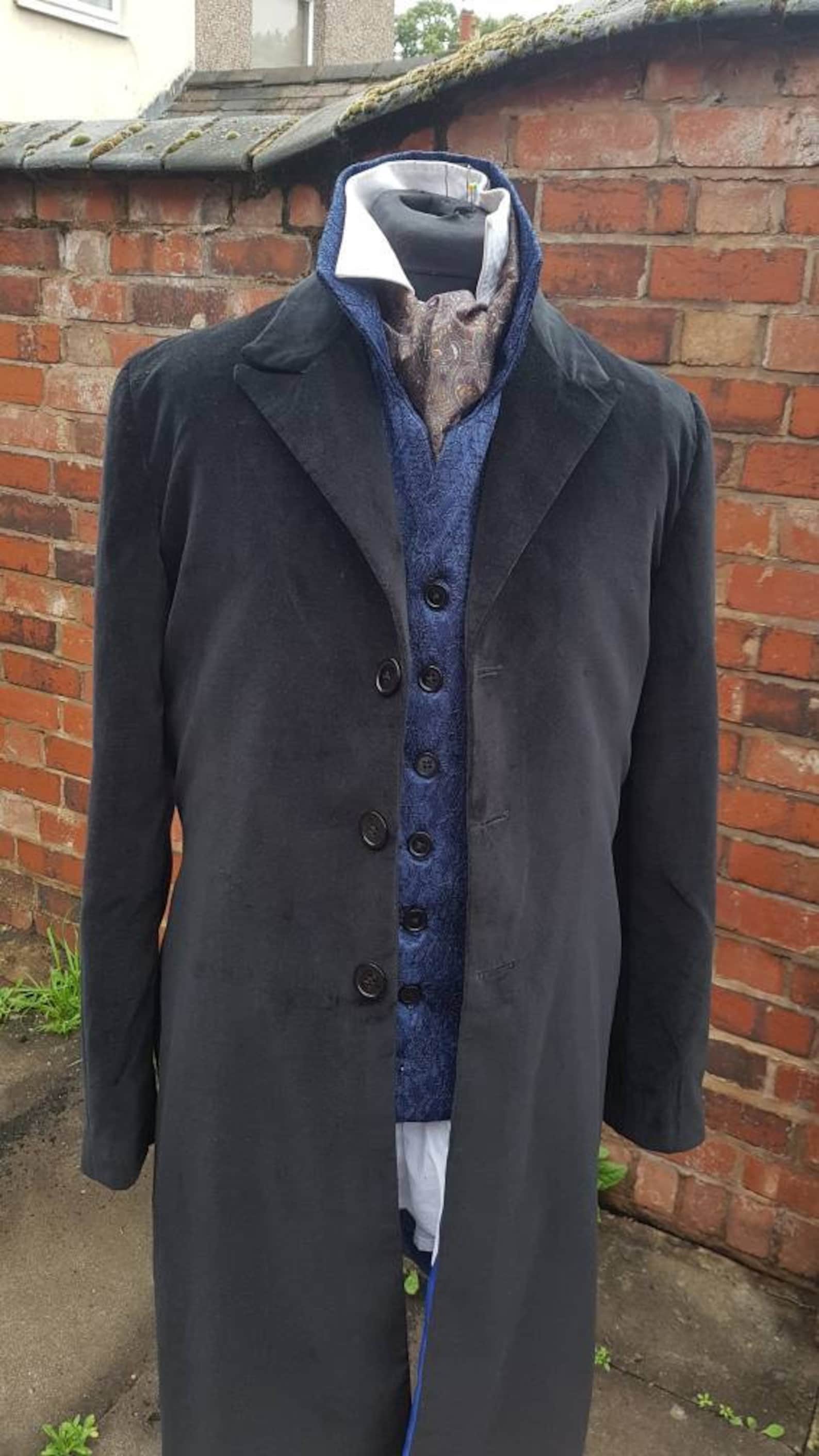 12th Doctors Black Velvet Frock Coat Doctor Who Peter Capaldi | Etsy