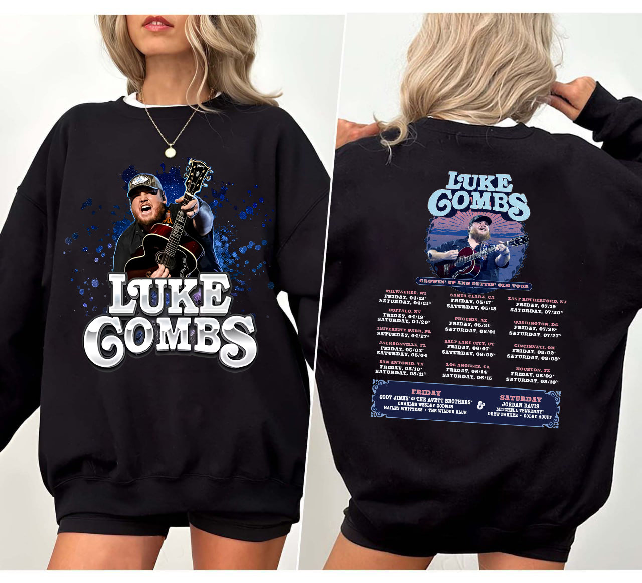 Vintage Lukes Combs Png, Country Music Png, Luke Combs Music Tour Png ...