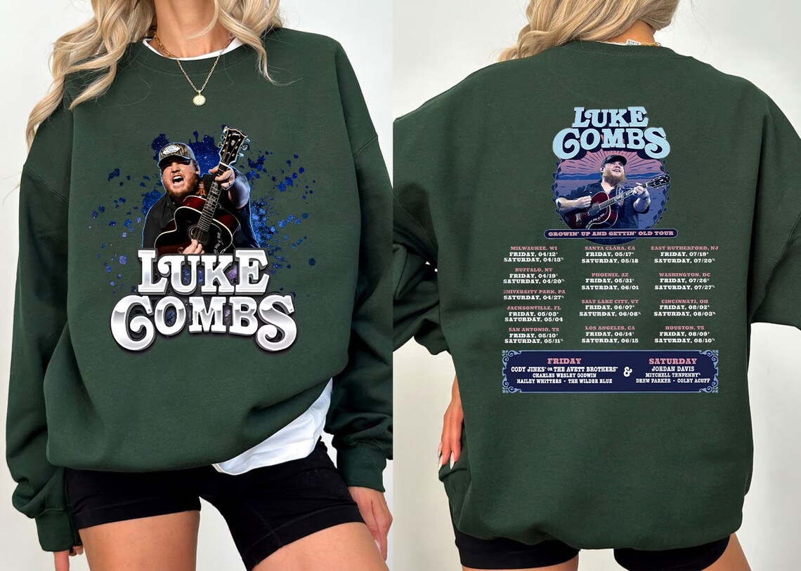 Vintage Lukes Combs Png, Country Music Png, Luke Combs Music Tour Png ...
