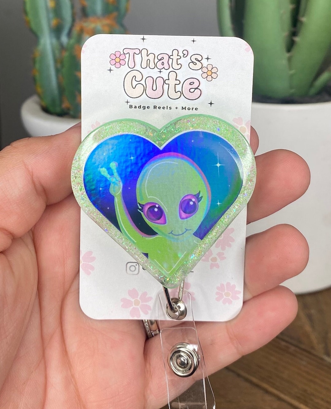 90s Colorful Alien Badge Reel, Retro Badge Reel - Etsy