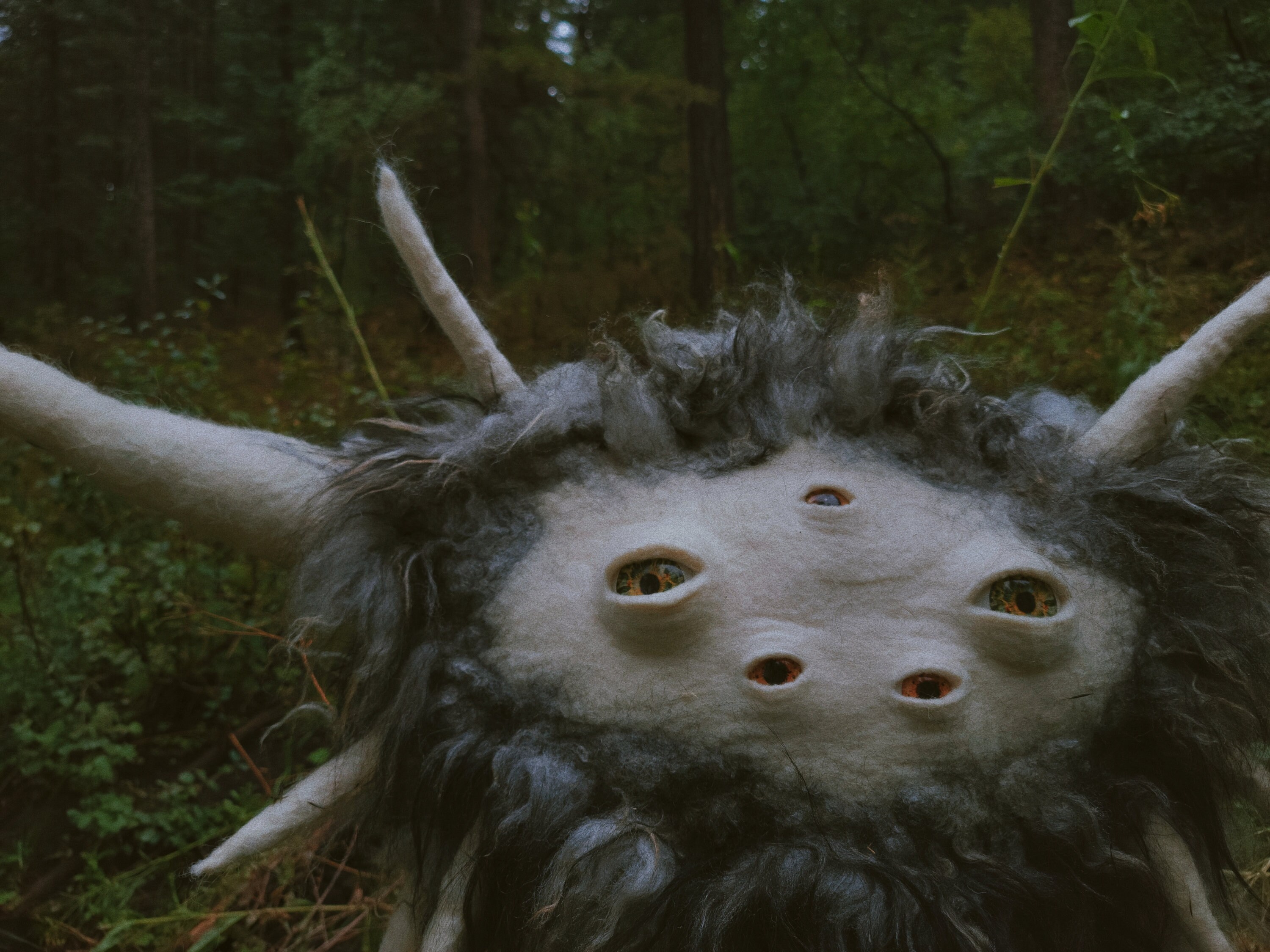 Felted Wool Art Doll Creepy Cute Collector Doll Fantastic Animal ...