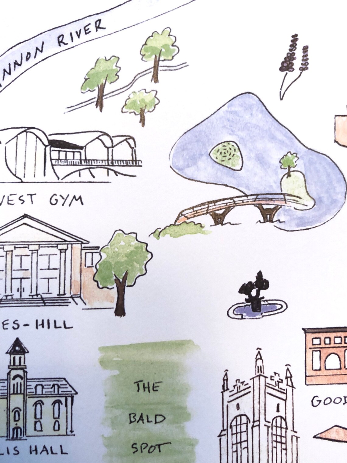 Carleton College Map Color Print, Northfield Minnesota Map, Map Art - Etsy