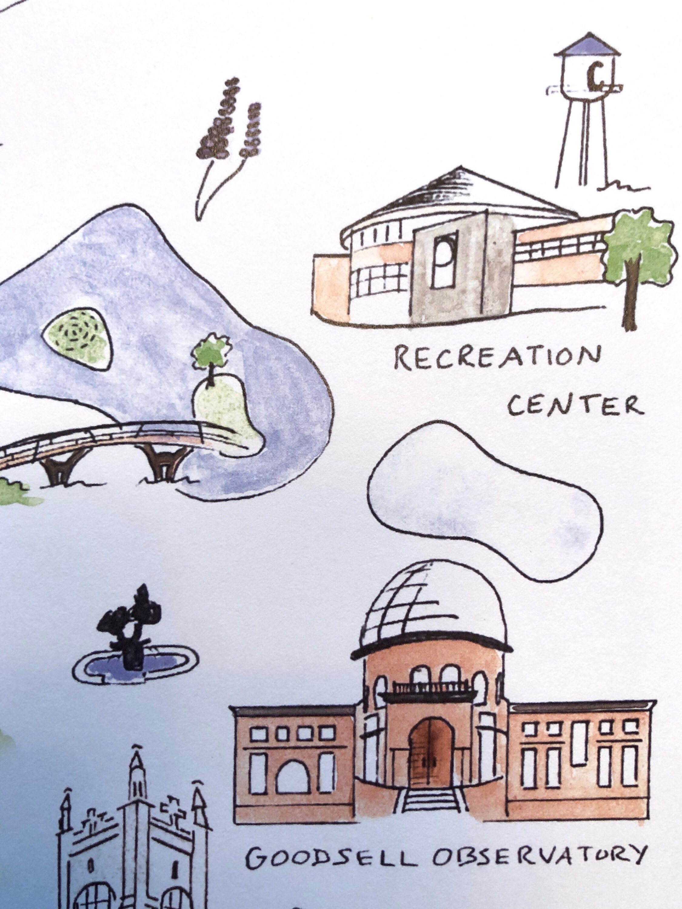 Carleton College Map Color Print, Northfield Minnesota Map, Map Art - Etsy