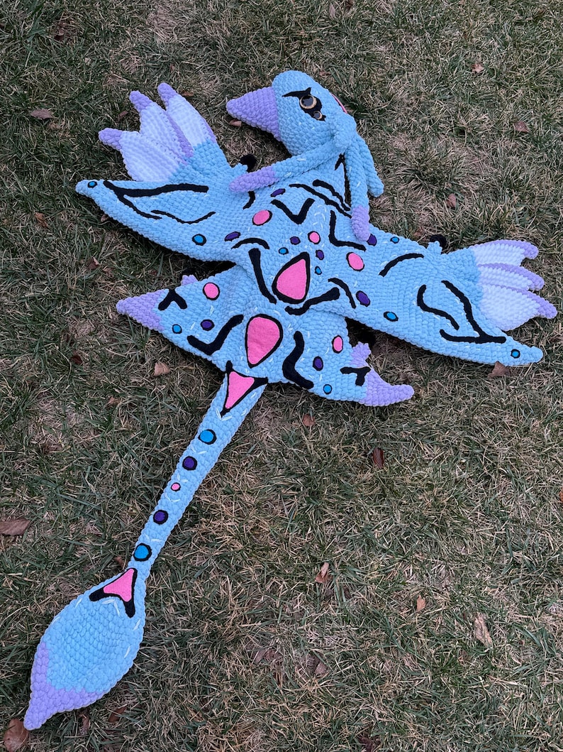 DRAGON Crochet Pattern Intermediate Cute Amigurumi Plushie - PDF Exotic ...