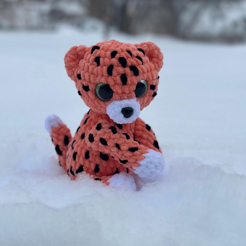 CHEETAH Crochet Pattern 3-in-1 Beginner Cute Amigurumi Plushie - PDF ...