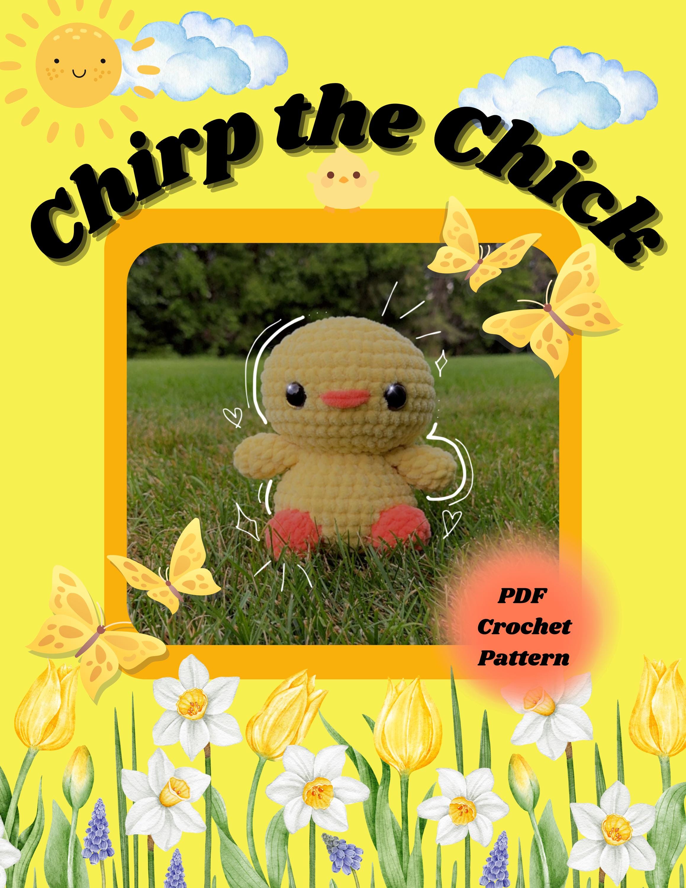 CHICK Crochet Pattern Beginner Cute Amigurumi Plushie - PDF Chirp the ...
