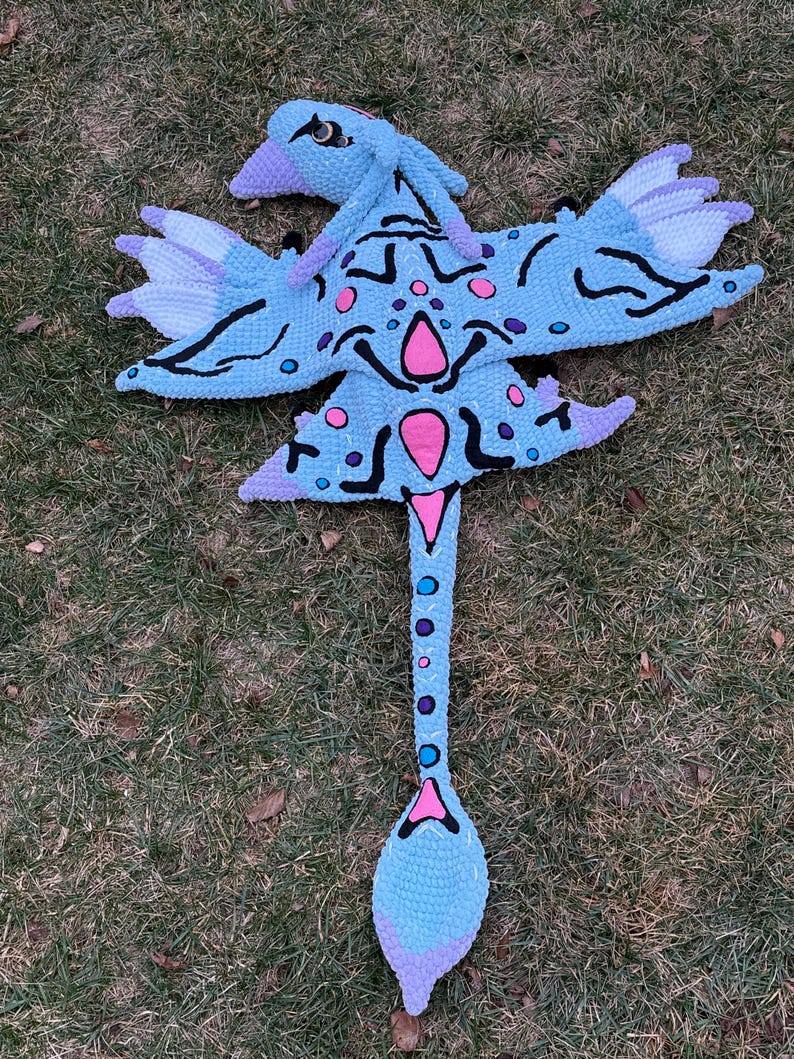 EXOTIC DRAGON Crochet Pattern – Intermediate Amigurumi Plushie (PDF ...