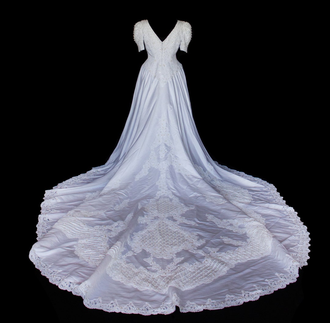 093 - Vintage 80s Wedding Dress Radiant Brides / Original Wedding Dress ...