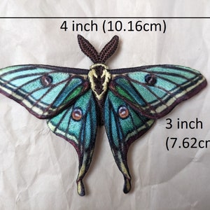 Iridescent Realistic Moth Embroidery Applique / High Quality Iron on ...